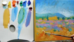 How to Paint like Monet: Acrylic Landscape Painting Lesson - 2/4