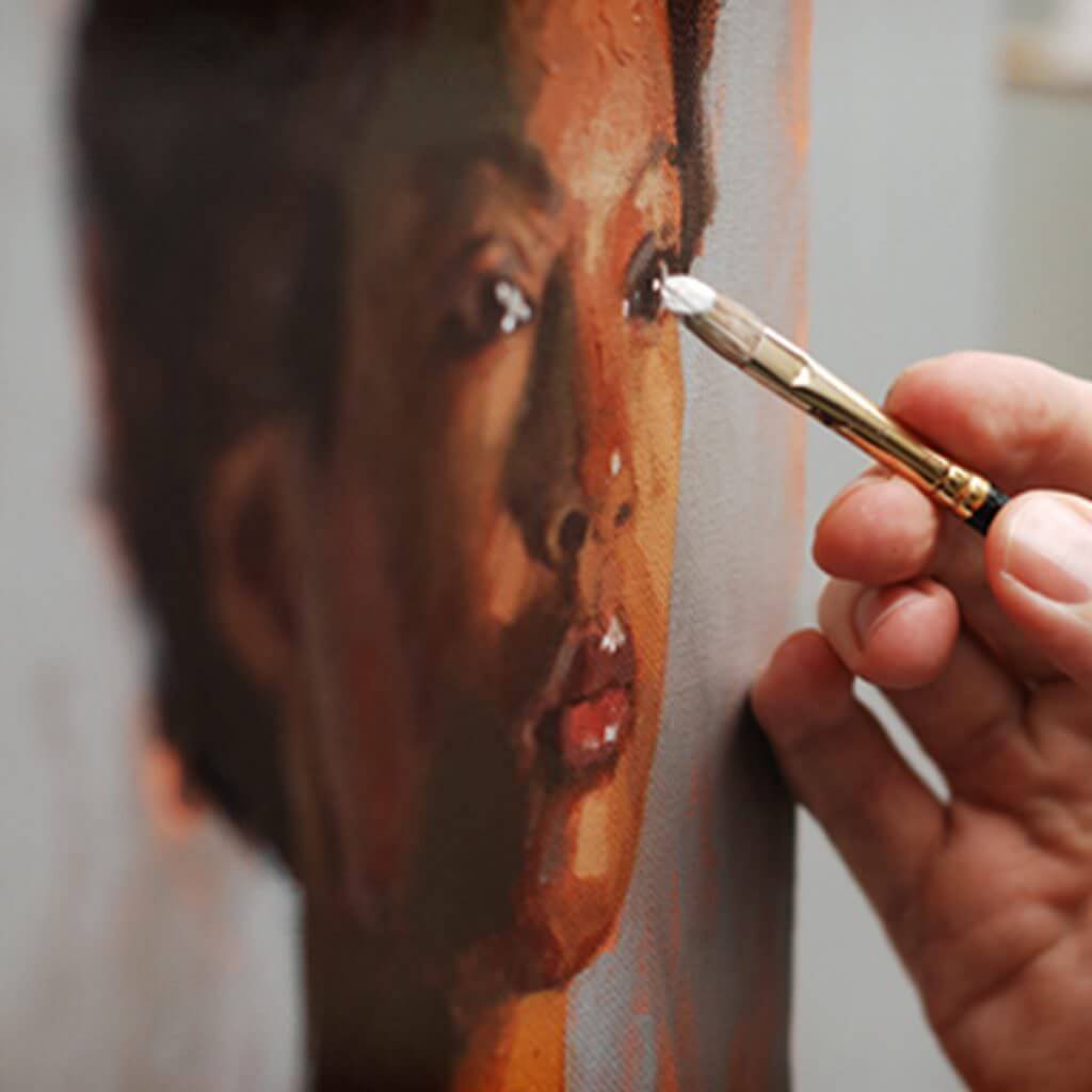 Acrylic Portrait Course - Will Kemp Art School
