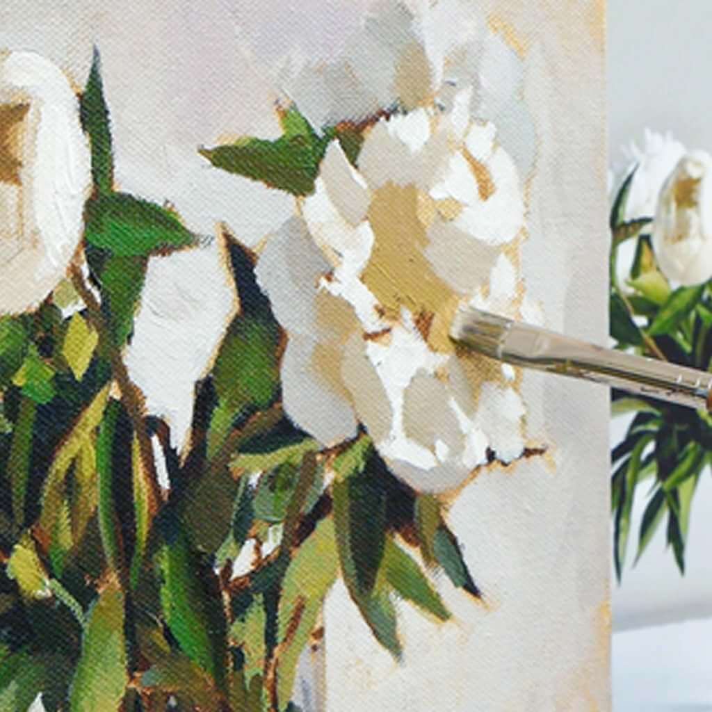 Floral Still Life Acrylic Painting for Beginners