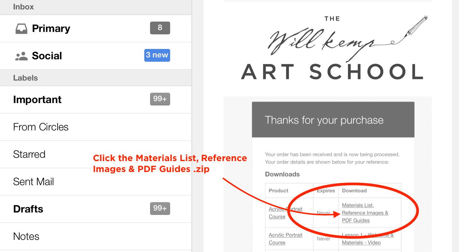 Let's get downloading! - Will Kemp Art School