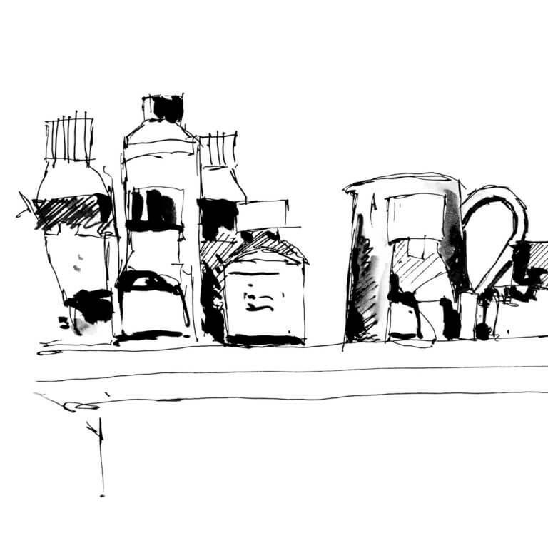 Pen & Ink Still Life Illustrations