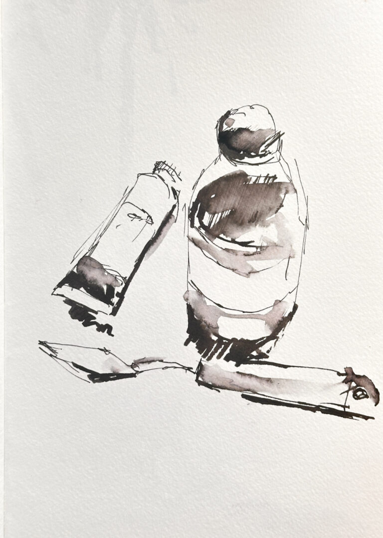A Few Ink Sketches from the Week